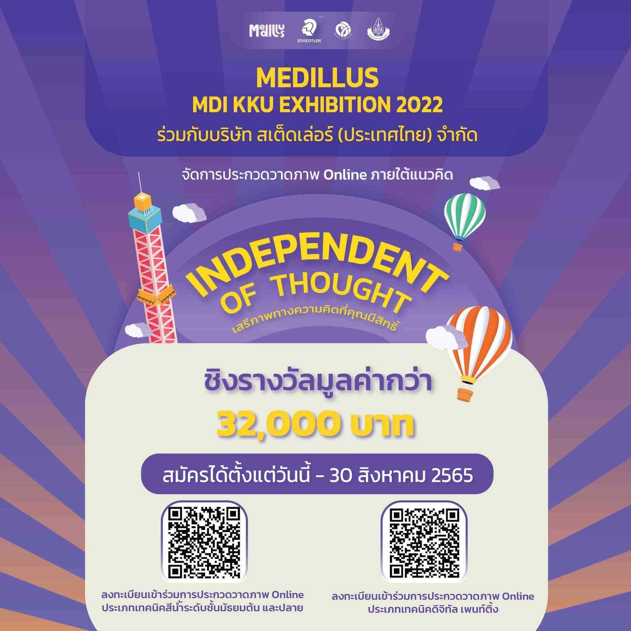 ประกวดวาดภาพออนไลน์ ภายใต้แนวคิด Independent of thought เสรีภาพทาง ...