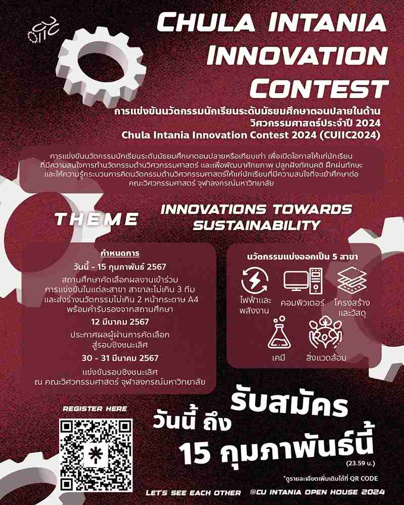 Chula Intania Innovation Contest 2024 (CUIIC2024)