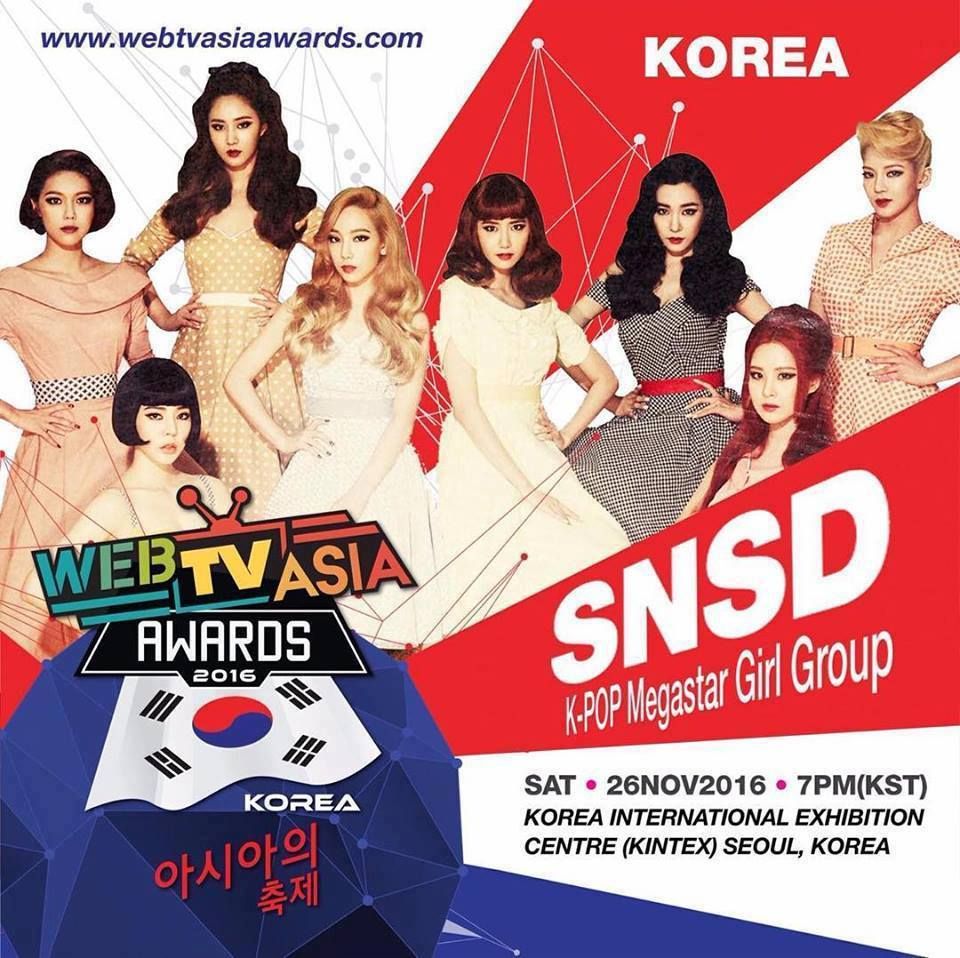 ห้ามพลาด..งาน WebTVAsia Awards 2016 @Korea สาวๆ SNSD ก็ไป!! | Dek-D.com