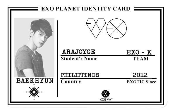 exo student identity card !!!!! ใครทำเป็นบ้างงง | Dek-D.com