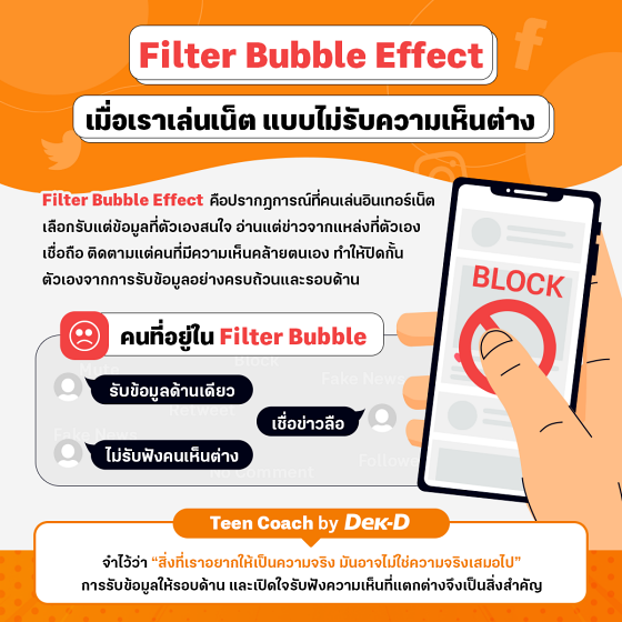 Teen Coach EP.19 : "Filter Bubble" เมื่อเราเล่นอินเทอร์เน็ต แต่ปิดกั้น ...