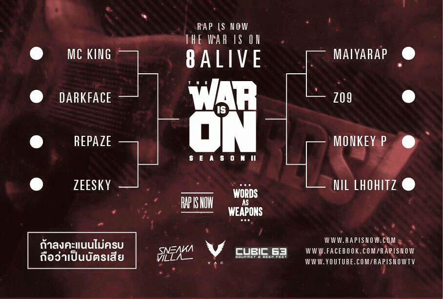 Rap Is Now : “The War Is On” สมรภูมิดุเดือด ที่สุดของความ Underground ...