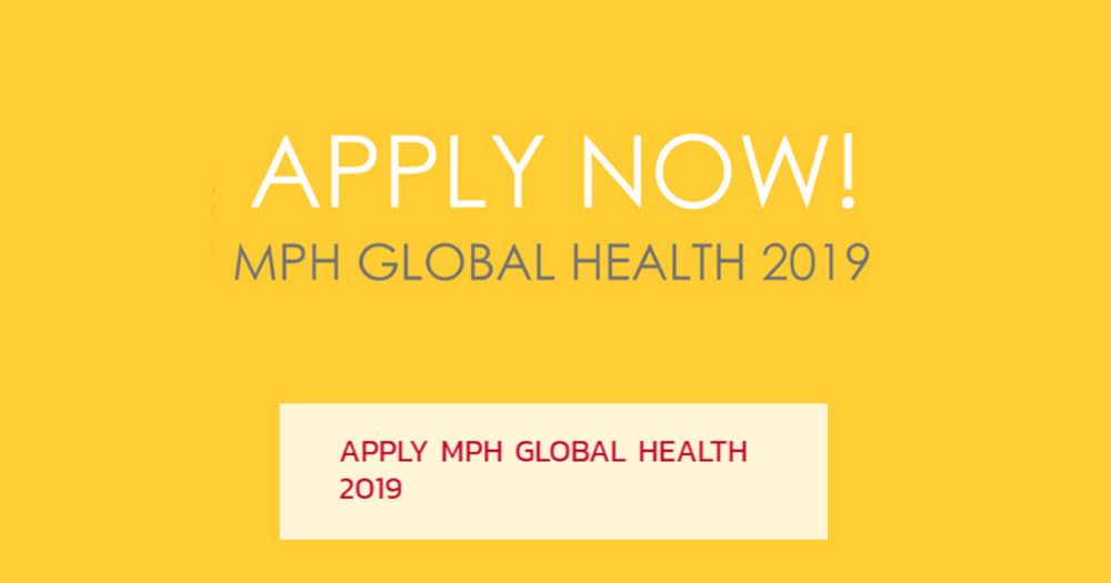 MASTER IN PUBLIC HEALTH : GLOBAL HEALTH FPH Thammasat University | Dek ...