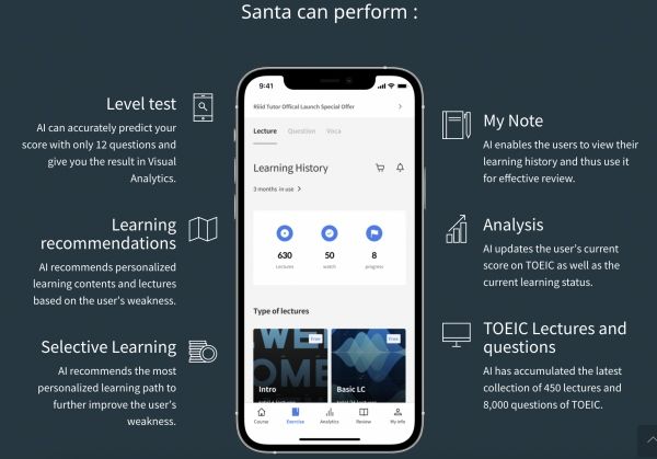 โหลดฟรี! ‘Santa AI TOEIC’ แอปติวโทอิคสุดปังสัญชาติเกาหลี มีเวลาน้อยๆ ก็อัปคะแนนได้เน้นๆ (มีโปร ...