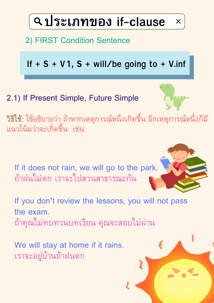 สรุปเนื้อหาเรื่องif clause พร้อมแบบฝึกหัด | Dek-D.com