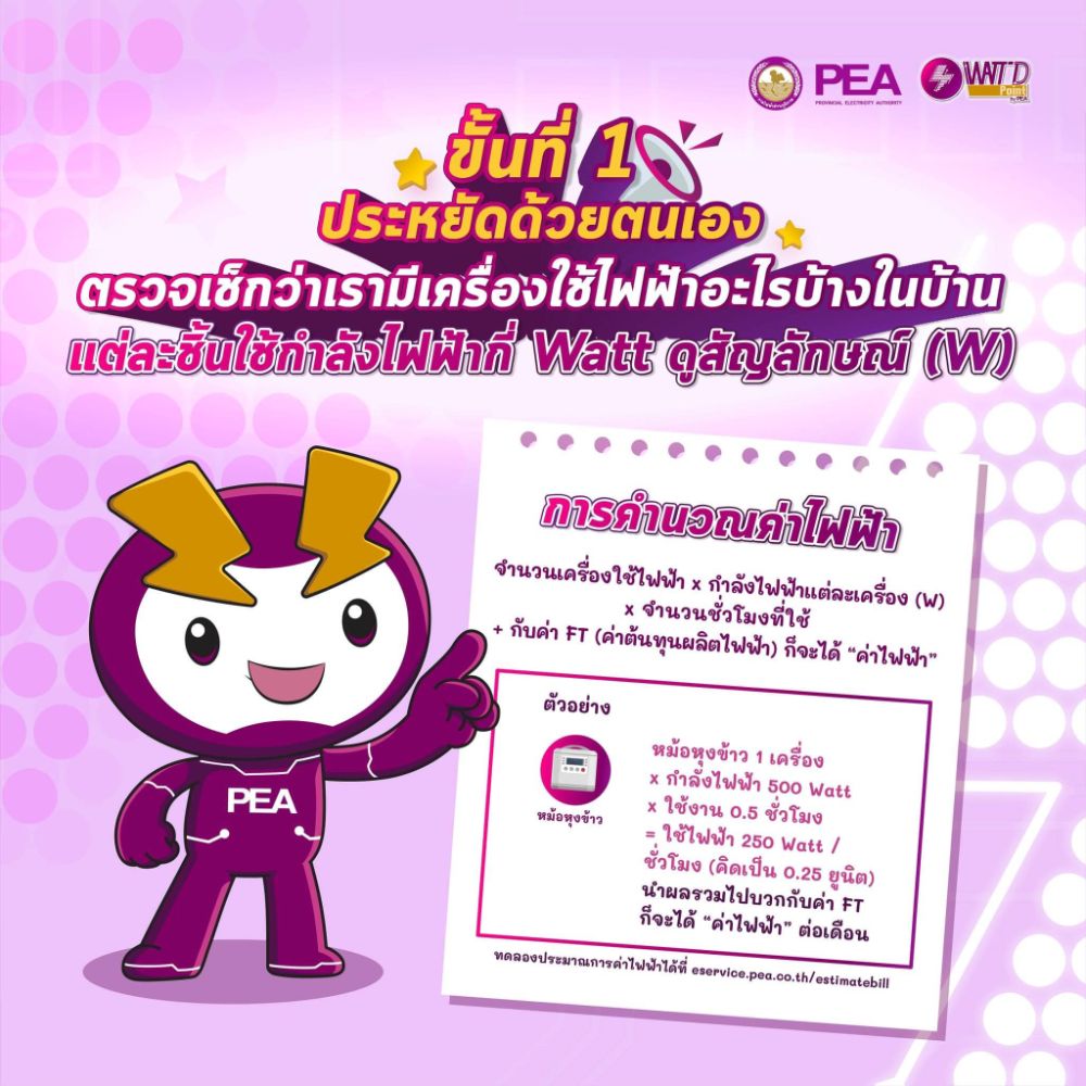 Watt-D แชร์วิธีประหยัดค่าไฟฟ้าสุดคุ้ม | Dek-D.com