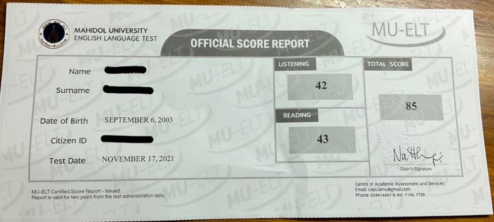 รีวิวการสอบ Muelt CBE ของชาวมหิดล | Dek-D.com