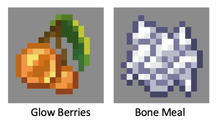 Minecraft : วิธีทำให้ Glow Berries ออกผลโดยไม่ต้องใช้ Bone Meal | Dek-D.com