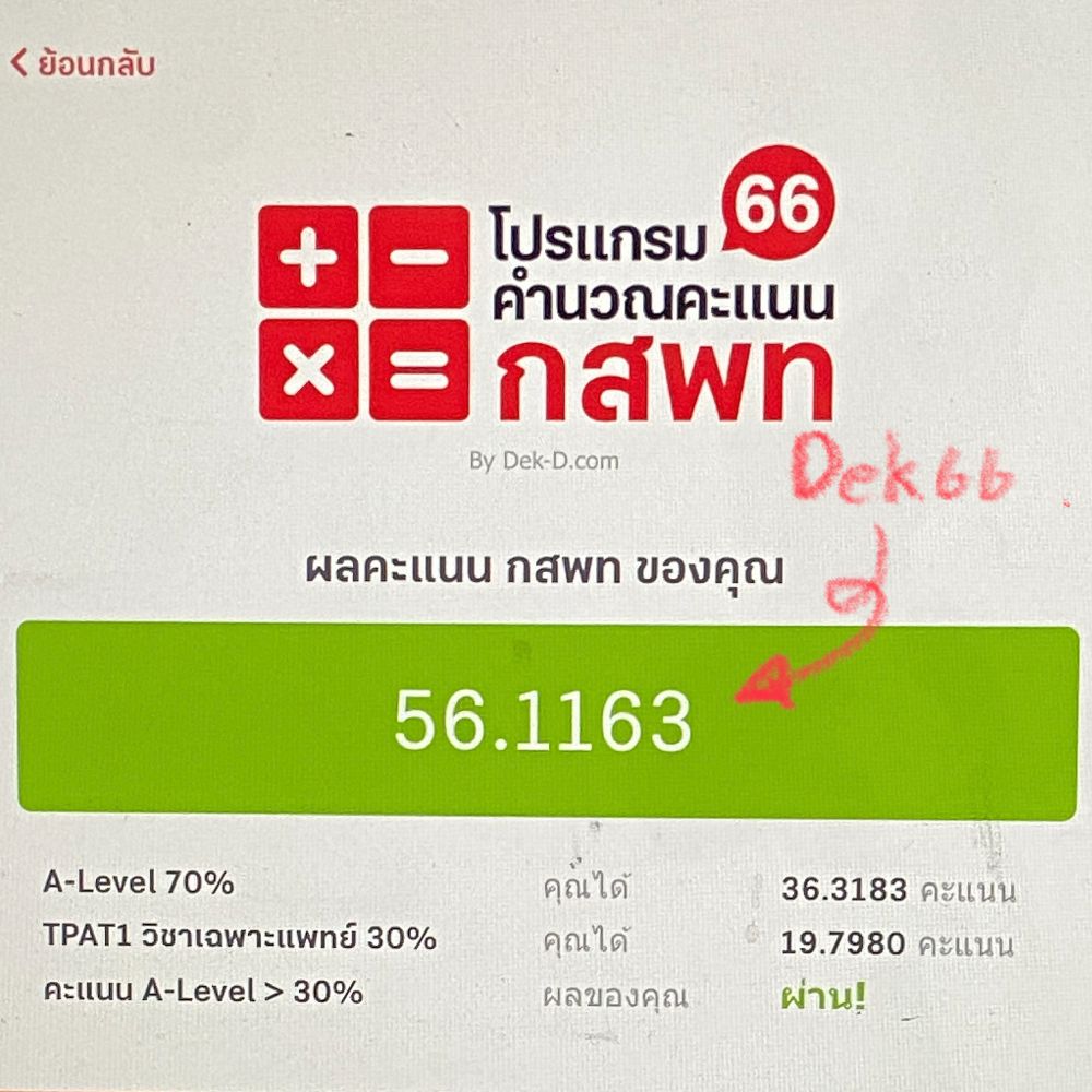 5 ข้อที่ได้เรียนรู้จากการซิ่ว #dek65 --> #dek66 เปิดคะแนนทั้งสองปี | Dek-D.com