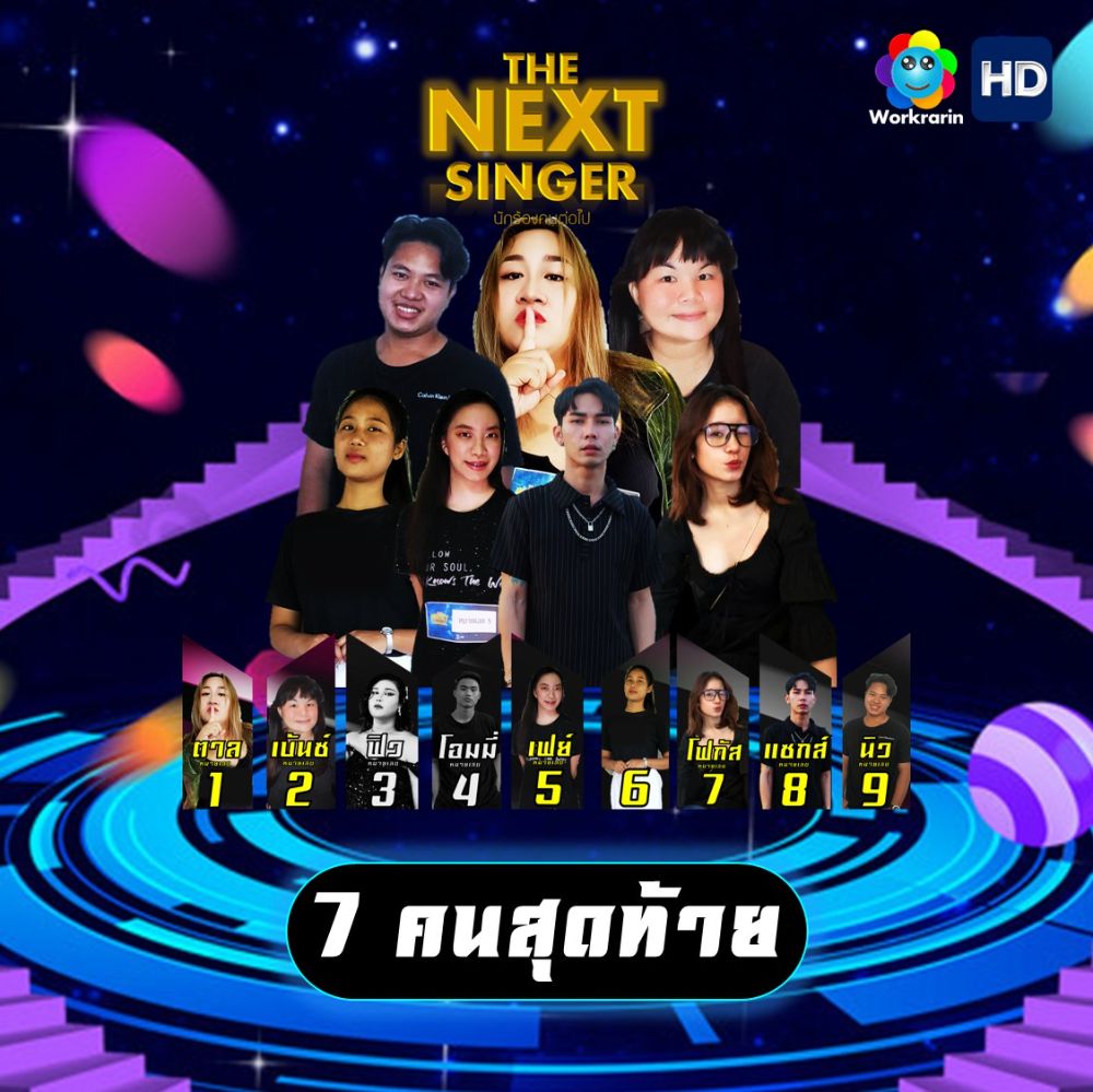 ผู้ผ่านเข้ารอบ 7 คนสุดท้าย รายการ THE NEXT SINGER นักร้องคนต่อไป | Dek ...