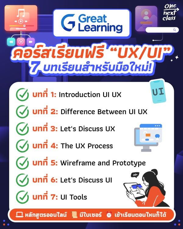 แจกพิกัด! คอร์สเรียนฟรี “UI/UX for Beginners” มัดรวม 7 บทเรียนสำหรับ ...