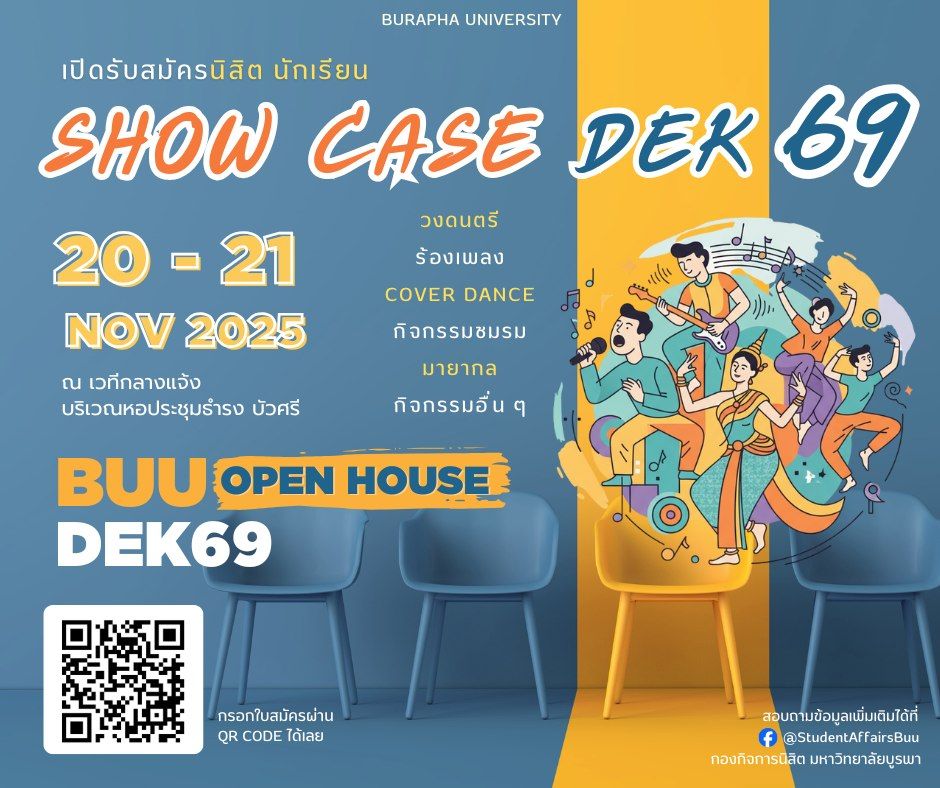 ม.บูรพา เปิดรับสมัคร Show Case Dek69 | Dek-D.com