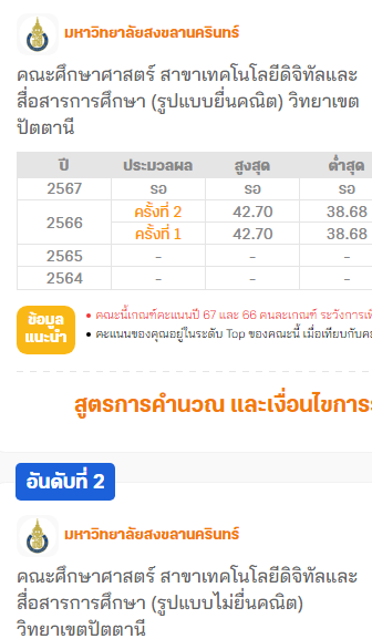 สูตรการคิดคะแนน ปี 66 กับ 67 ของทั้ง2รูปแบบสลับกันรึเปล่าคะ? | Dek-D.com