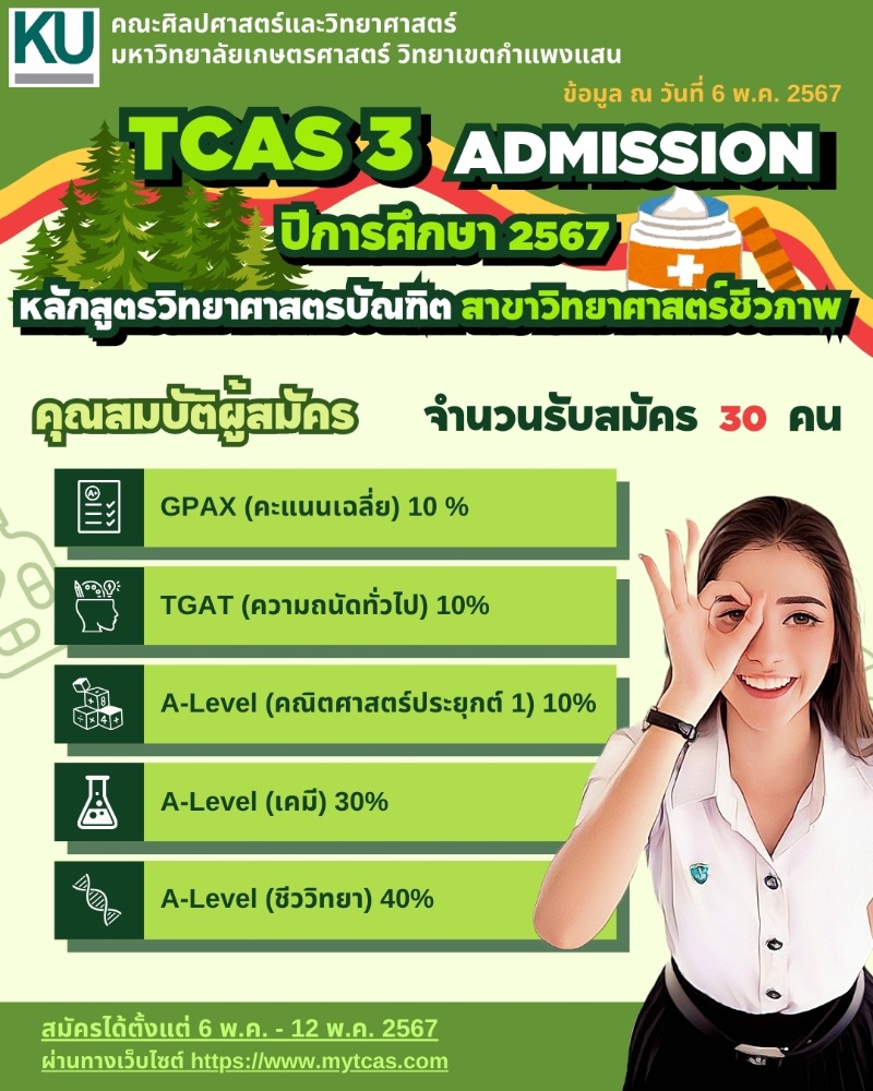 TCAS3 ศวท. มหาวิทยาลัยเกษตรศาสตร์ | Dek-D.com