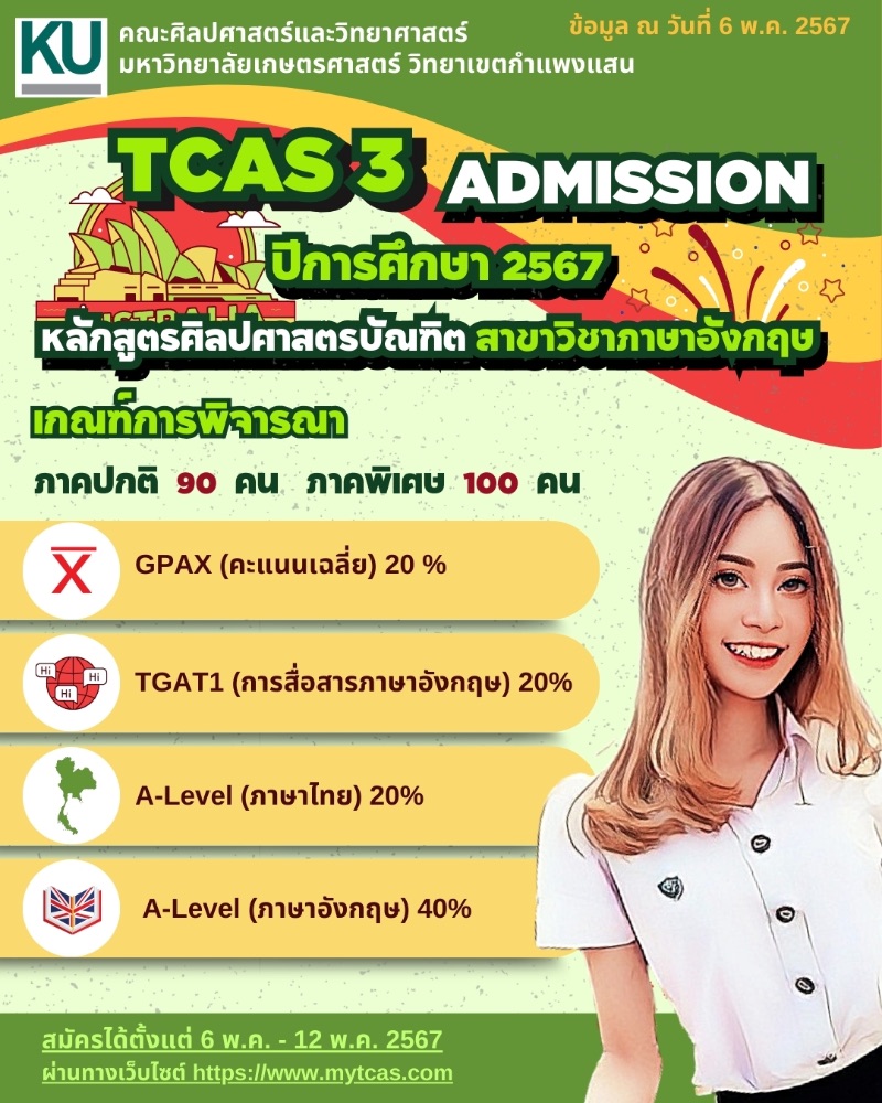 TCAS3 ศวท. มหาวิทยาลัยเกษตรศาสตร์ | Dek-D.com